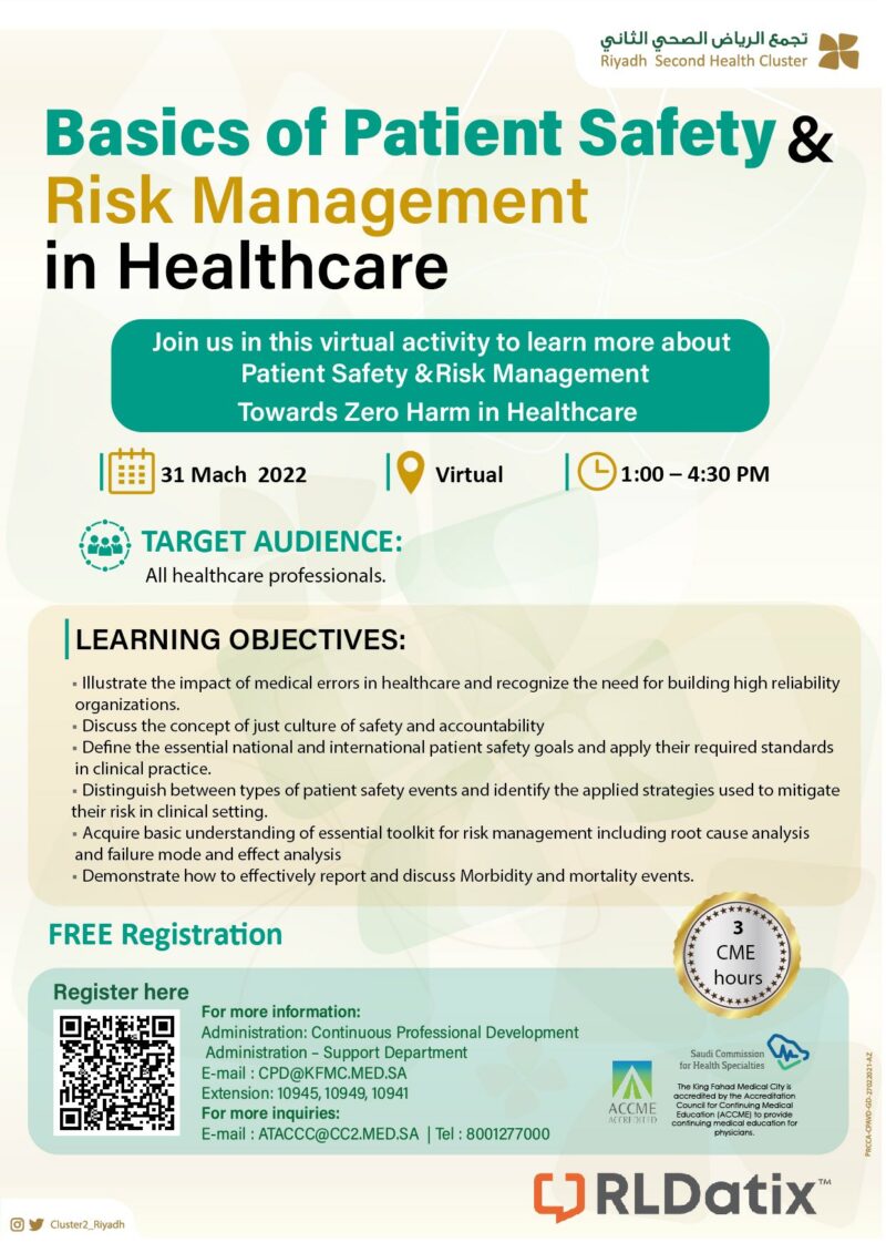 Basics of Patient Safety & Risk Management in Healthcare - NuclearMed